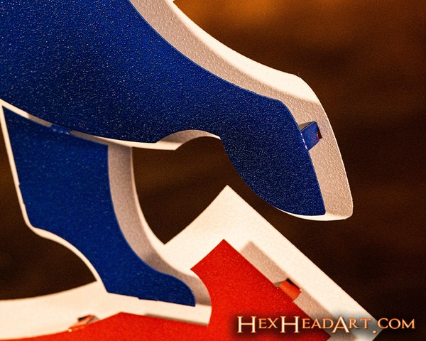 Chicago Cubs "Walking Cub" Logo 3D Metal Artwork 22" – Hex Head Art