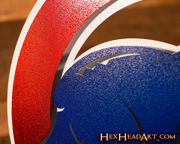 Chicago Cubs "Walking Cub" Logo 3D Metal Artwork 22" – Hex Head Art