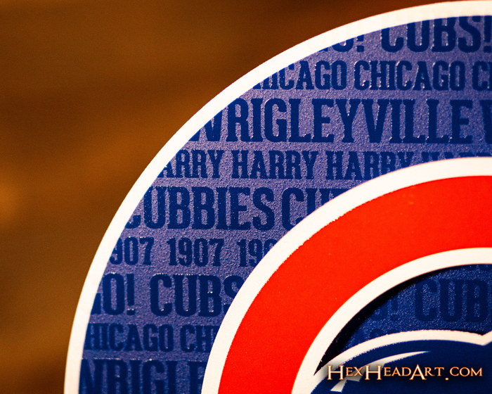 CRAFT SERIES - Chicago Cubs 3D Metal Artwork – Hex Head Art