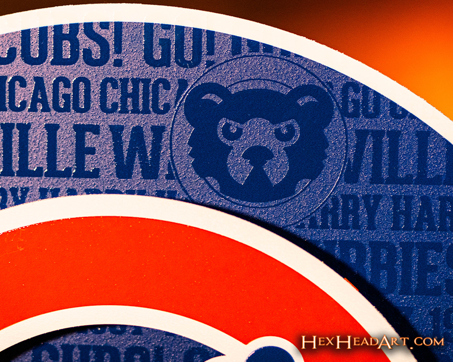 CRAFT SERIES - Chicago Cubs 3D Metal Artwork – Hex Head Art