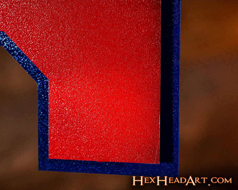 Cleveland Indians Block "C" Layered 3D Metal Wall Art – Hex Head Art