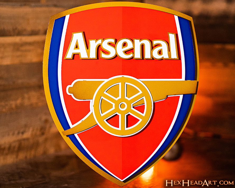 Arsenal FC 3D Vintage Metal Wall Art