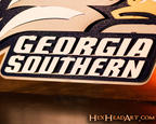 Georgia Southern University 3D Metal Artwork – Hex Head Art