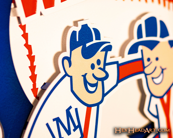 Minnesota Twins TC Logo 3D Metal Artwork – Hex Head Art