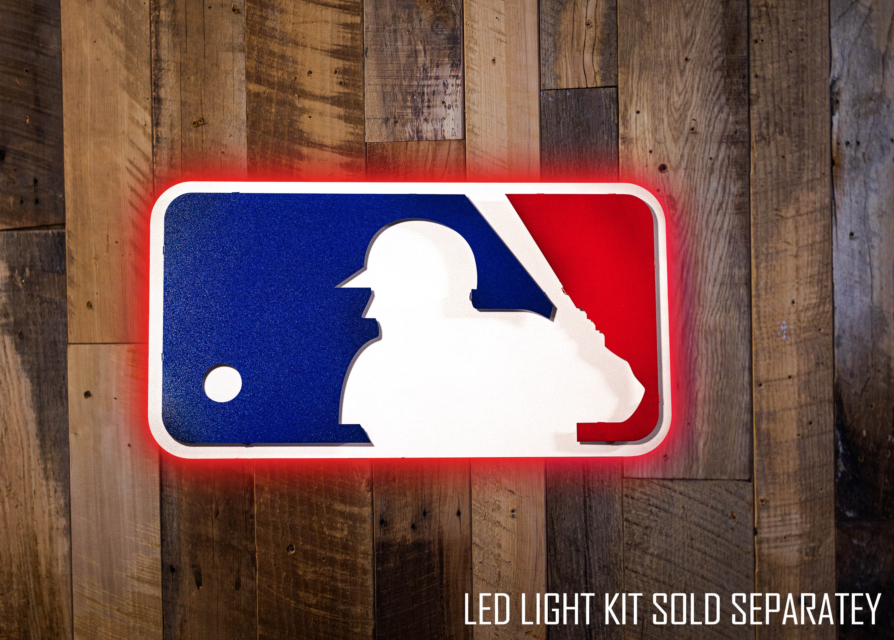 Major League Baseball MLB Batter Logo 3D Vintage Metal Wall Art 27 1/2 ...