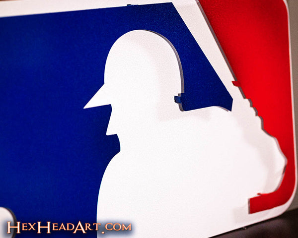 Major League Baseball MLB Batter Logo 3D Vintage Metal Wall Art 27 1/2 ...