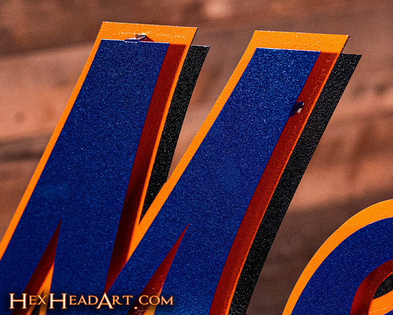 New York METS 3 Layer Cooperstown Script Vintage Metal Wall Art 1998-2 ...