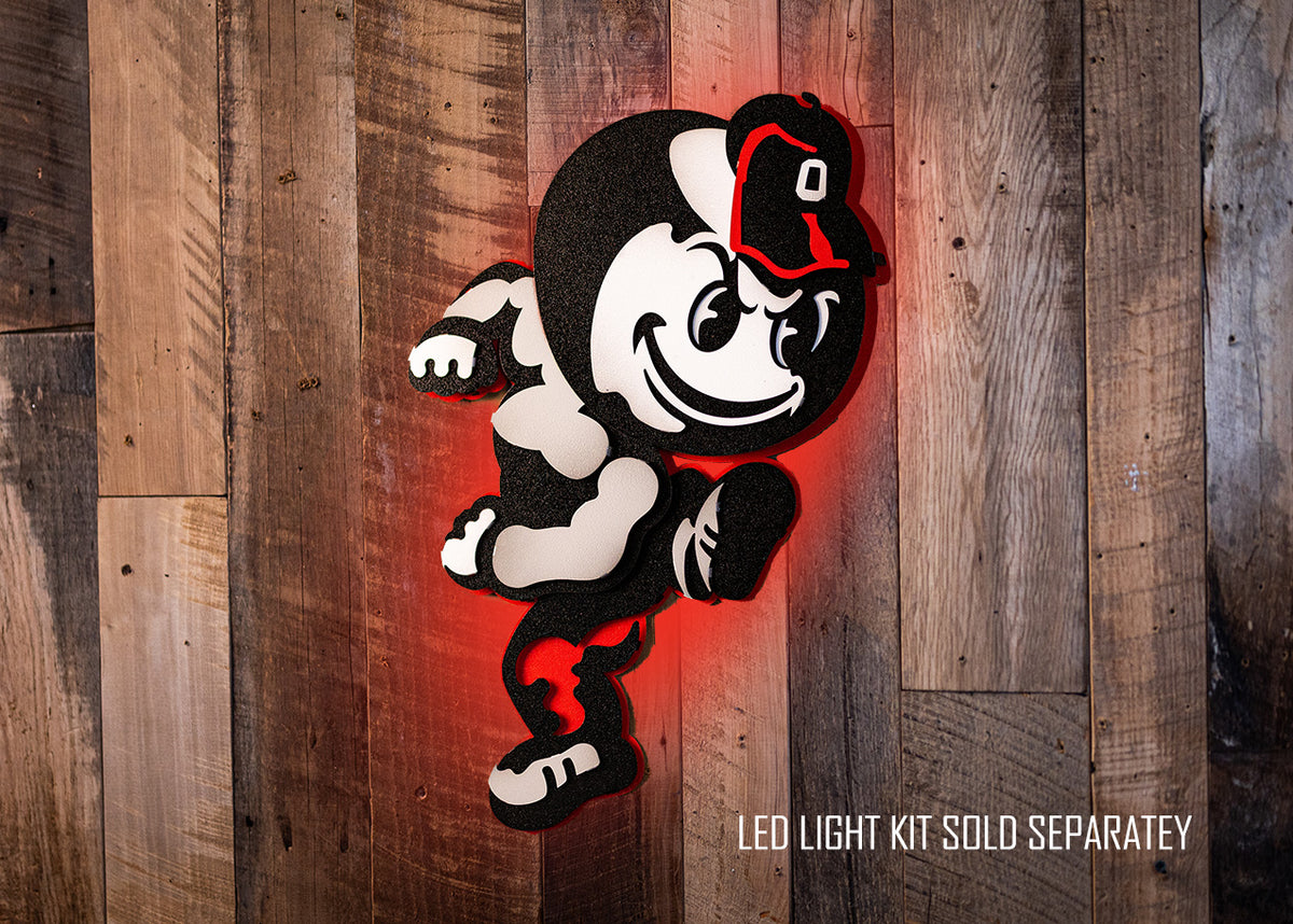 The Ohio State University 3D Metal Artwork 22" x 22" – Hex Head Art