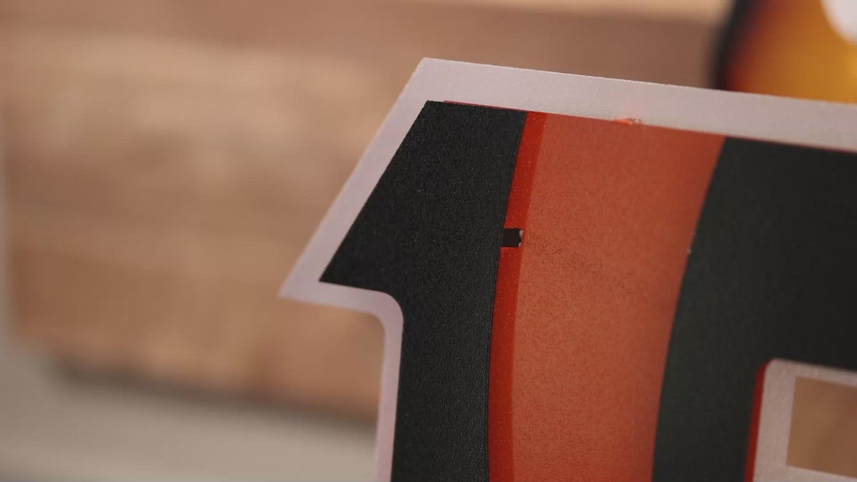 Cincinnati Bengals Metal Wall Art – Hex Head Art